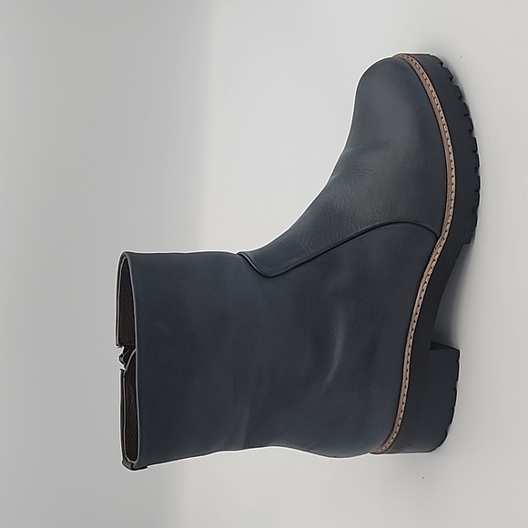 COCLICO | Shoes | Coclico Slate Blue Leather Midcalf Boots With Lugg ...